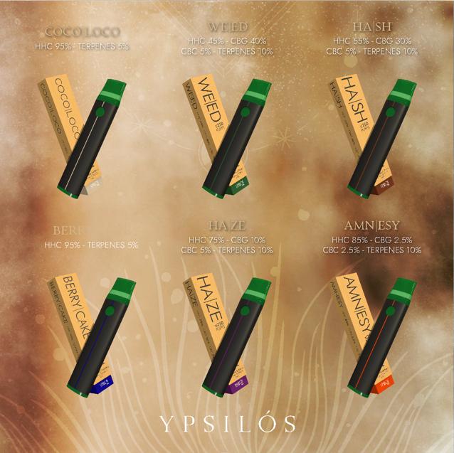 Vape HHC - CBG - CBC - Terpenos Ypsilós Y The Green Muse – The Green ...